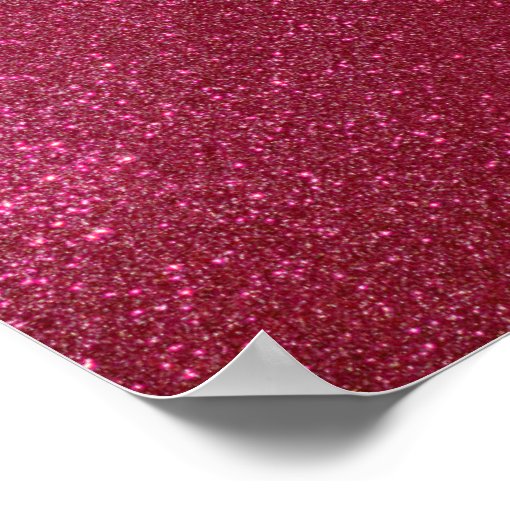 Girly Sparkly Wine Burgundy Red Glitter Poster | Zazzle