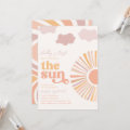 Girly Sun First Birthday Invitation | Zazzle