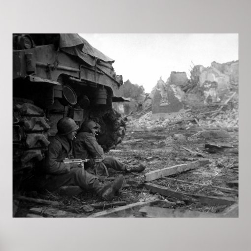 GI's at Geich, 1944 Poster | Zazzle