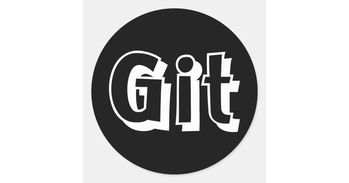 Git Classic Round Sticker | Zazzle