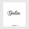 Giulia Name - Handwritten Calligraphy Sticker | Zazzle