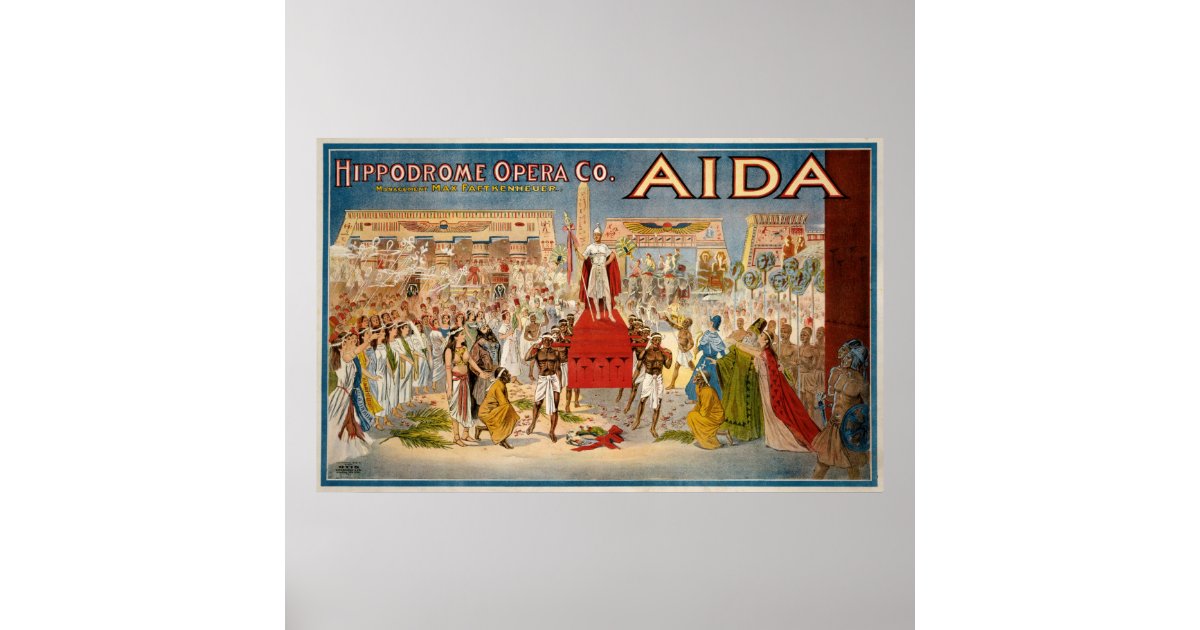 Giuseppe Verdi's Aida Poster | Zazzle