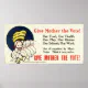 Give Mother the Vote! Suffrage, Women, Vintage, Poster | Zazzle