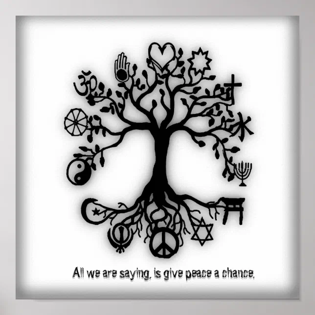 Give Peace a Chance Poster | Zazzle