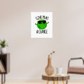 Give Peas A Chance Positive Pea Pun Poster | Zazzle