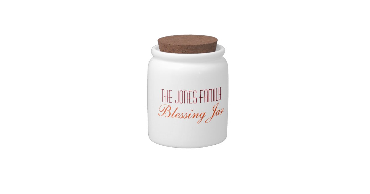 Give Thanks Blessing Jar | Zazzle