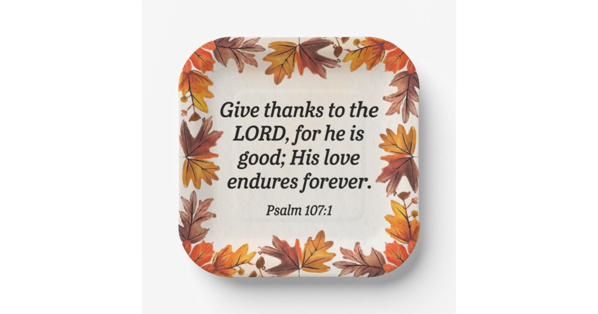 Give Thanks Collection Paper Plates | Zazzle