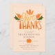 Give Thanks Modern Thanksgiving Invitation | Zazzle
