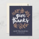 Give Thanks Script Postcard | Zazzle