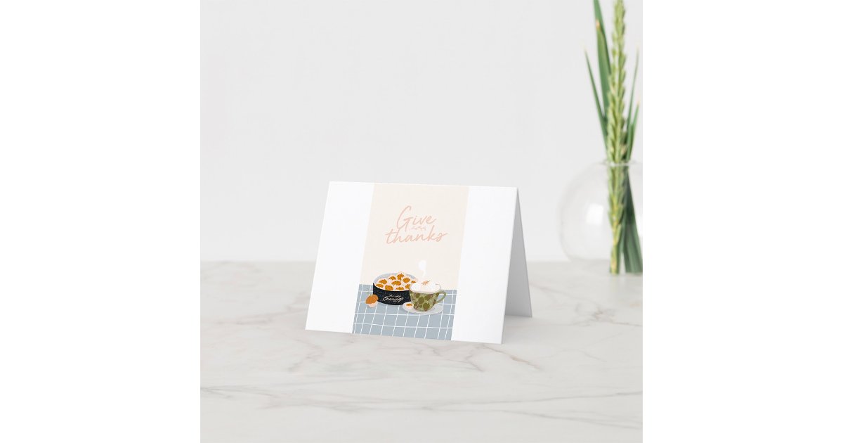 Give Thanks Thank You Card | Zazzle