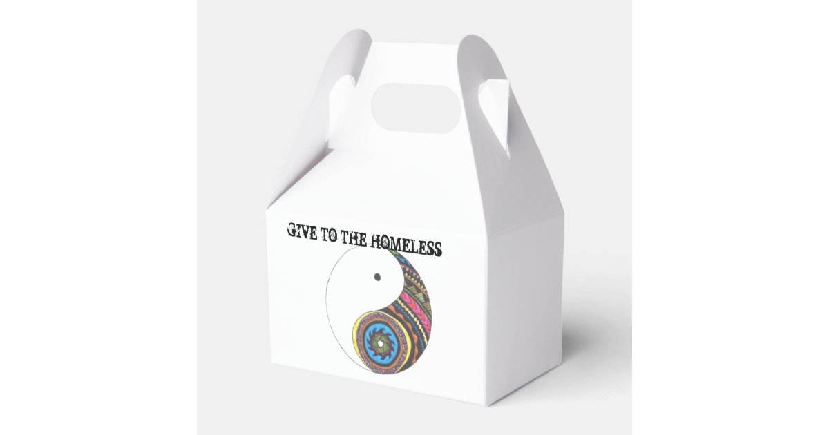 GIVE TO THE HOMELESS BOX | Zazzle
