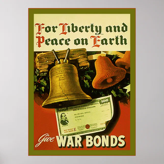 Give War Bonds ~ Vintage WW2 Poster | Zazzle