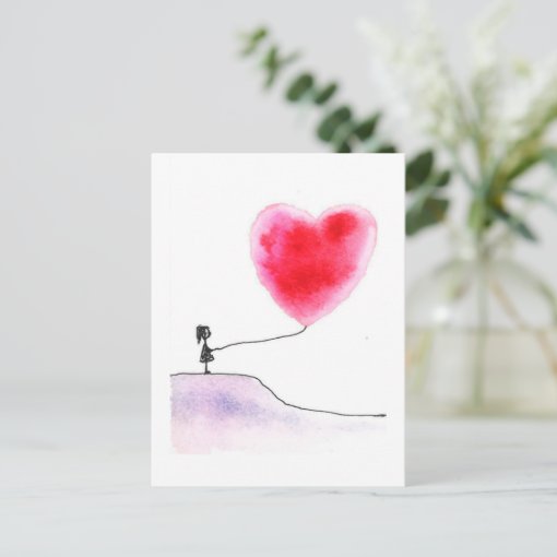 Giving from the heart postcard | Zazzle
