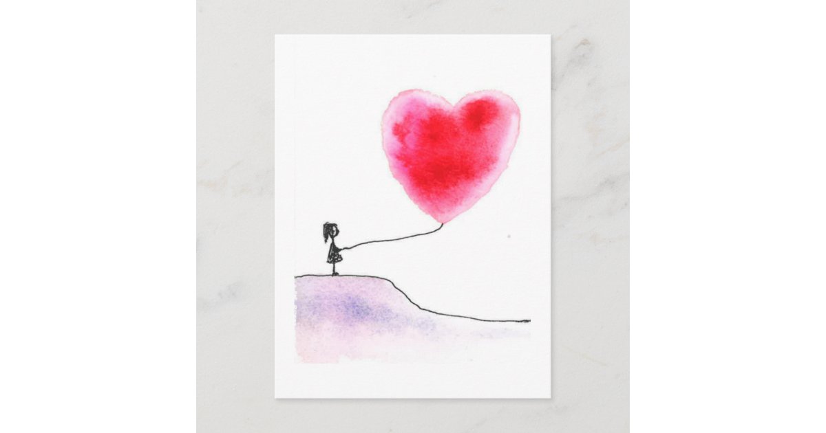 Giving from the heart postcard | Zazzle