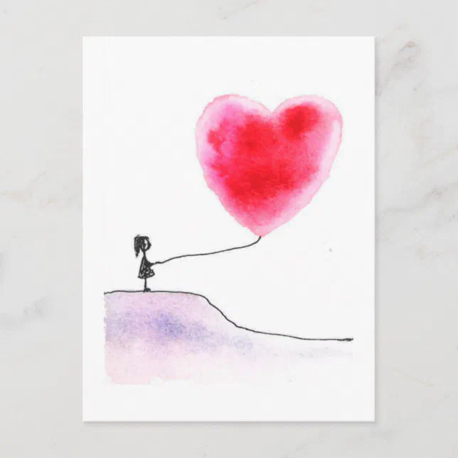 Giving from the heart postcard | Zazzle