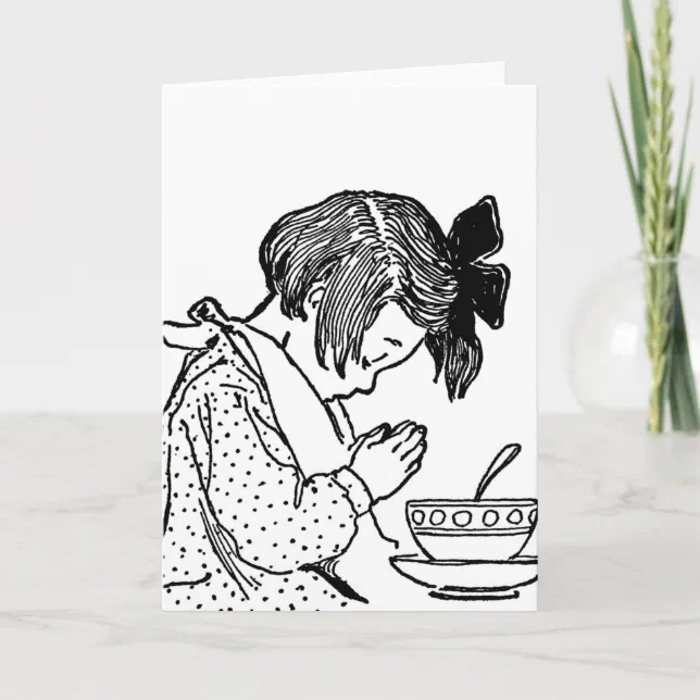 Giving Thanks For Our Food Thank You Card | Zazzle