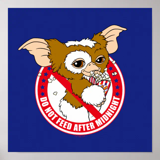 Gizmo | Do Not Feed After Midnight Poster | Zazzle