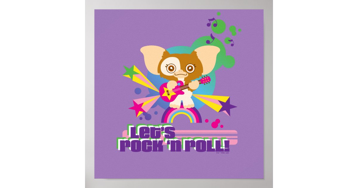 Gizmo | Let's Rock 'n Roll Poster | Zazzle
