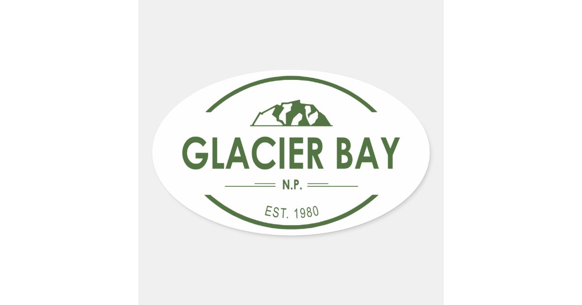 Glacier Bay National Park Oval Sticker | Zazzle