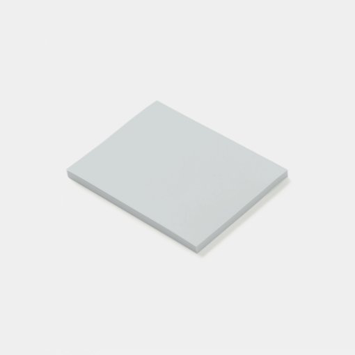 Glacier Gray Grey Trend Color Background Post-it Notes | Zazzle