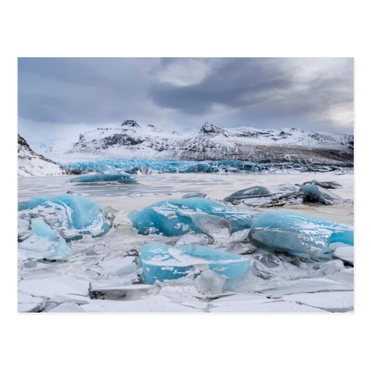 Glacier Ice landscape, Iceland Postcard | Zazzle.com