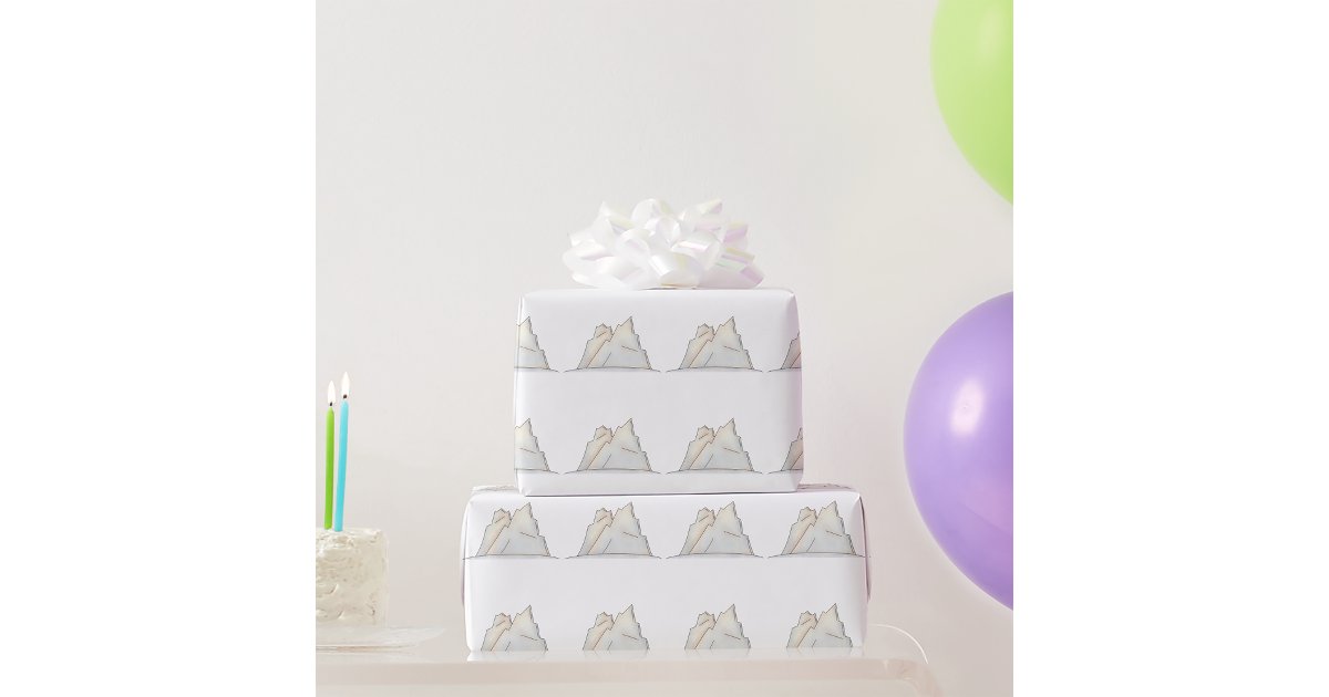 Glacier Iceberg Wrapping Paper | Zazzle