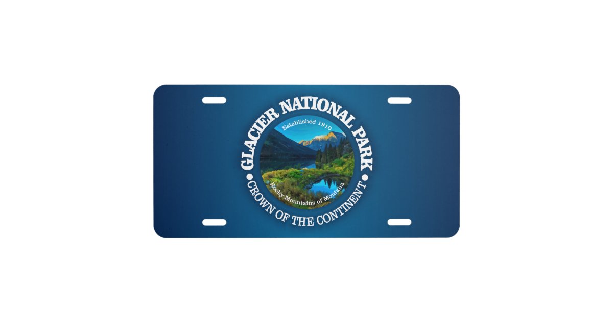 Glacier National Park License Plate | Zazzle