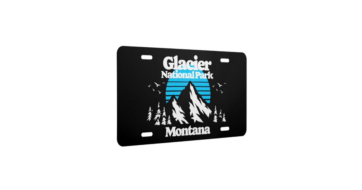 Glacier National Park License Plate | Zazzle