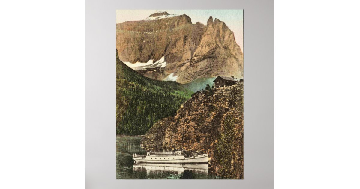 Glacier National Park, Little Chief Mountain Poster | Zazzle