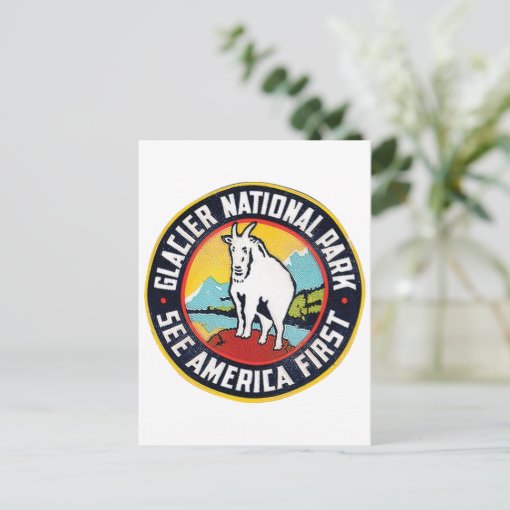 Glacier National Park See America First Postcard | Zazzle