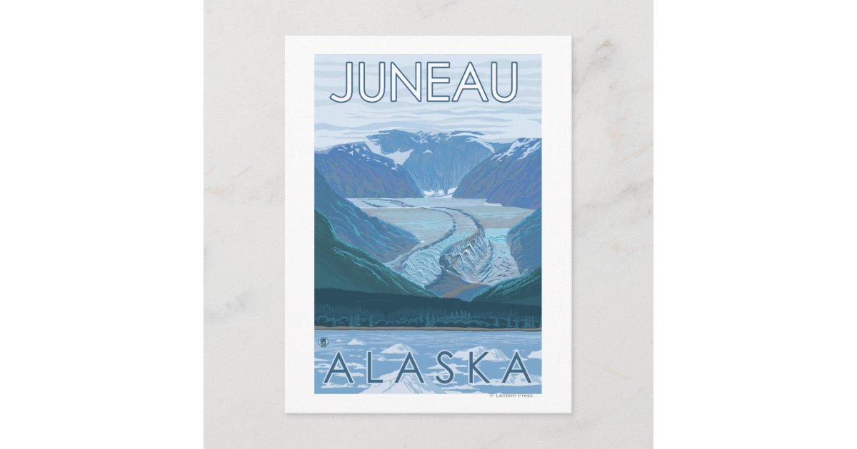 Glacier Scene - Juneau, Alaska Postcard | Zazzle