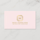 Glam Box Logo Monogram Vintage Floral Designer Business Card | Zazzle.com