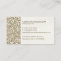 Glam Gold Glitter Business Card | Zazzle