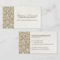 Glam Gold Glitter Business Card | Zazzle