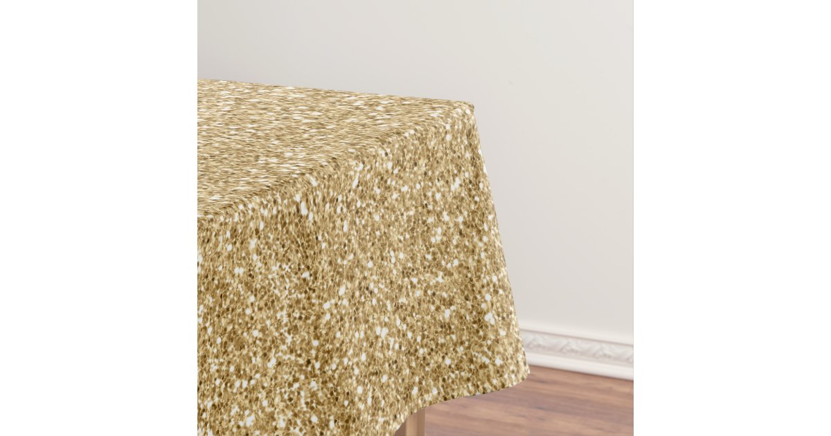 Glam Gold Glitter Glitz Tablecloth | Zazzle