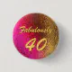 Glam Lady's 40th Birthday Button Pin | Zazzle