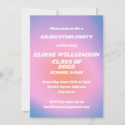 Glam Lavender Pink Custom Photo Graduation Party Invitation | Zazzle