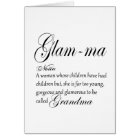 Congratulations on Becoming a "Glam-ma!" Grandma Card | Zazzle.com