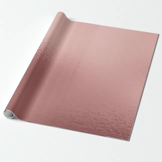Glam Pink Rose Gold Glass Shiny Wrapping Paper | Zazzle