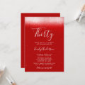 Glam Red 30th Birthday Invitation | Zazzle