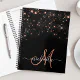 Glam Rose Gold Glitter Diamond Elegant Monogram Planner | Zazzle