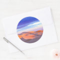 Glamis Sand Dunes at sunset Classic Round Sticker | Zazzle