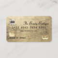 Glamor Elegant Black Gold Luxury Credit Card Logo | Zazzle