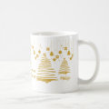 Glamorous Abstract Gold Christmas Tree Coffee Mug | Zazzle