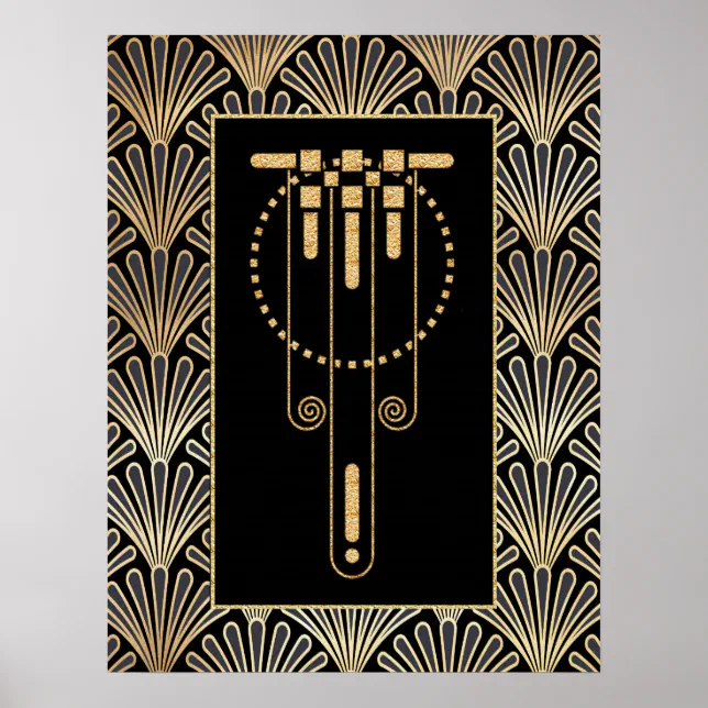 Glamorous Art Deco Poster. Poster | Zazzle