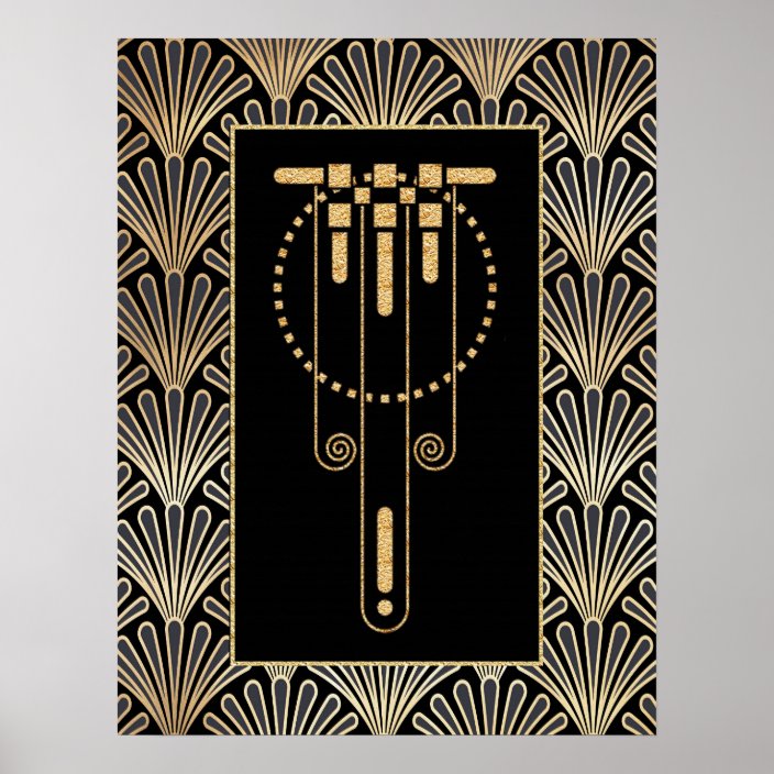 Glamorous Art Deco Poster. Poster | Zazzle.com
