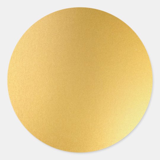 Glamorous Blank Template Elegant Faux Gold Chic Classic Round Sticker ...