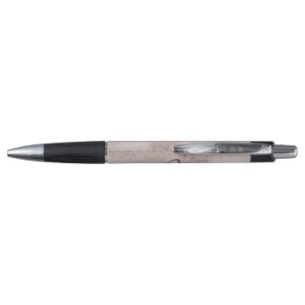 Glamorous Elegant Purple Glittery Monogram Salon Pen | Zazzle