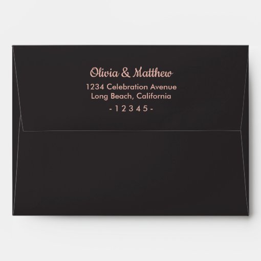 Glamorous "final touch" Trendy Classy fake glitter Envelope | Zazzle