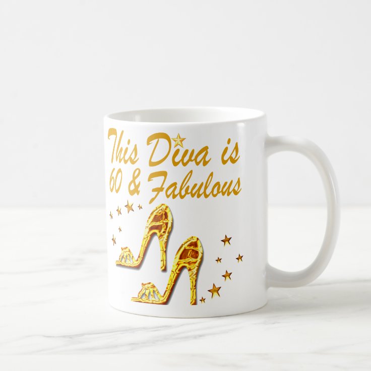 GLAMOROUS GOLD 60TH BIRTHDAY COFFEE MUG | Zazzle